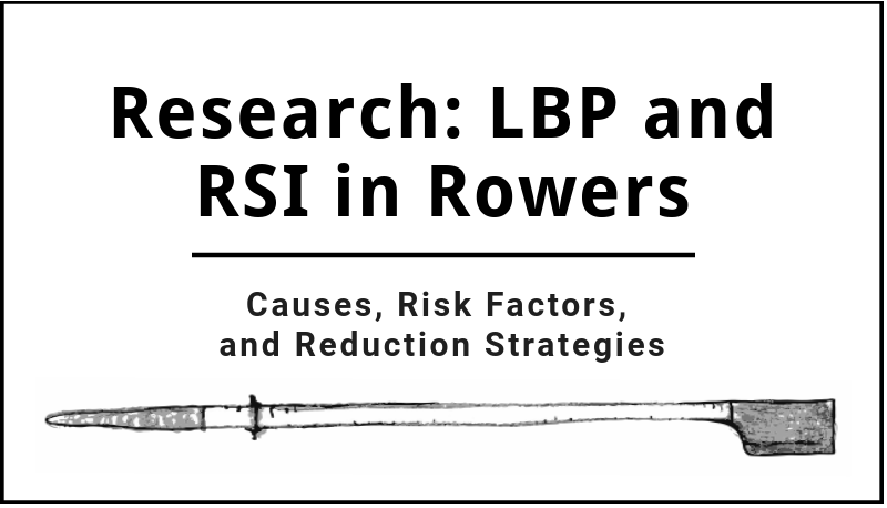 The Research on Low Back Pain and Rib Stress Injuries in Rowing ...
